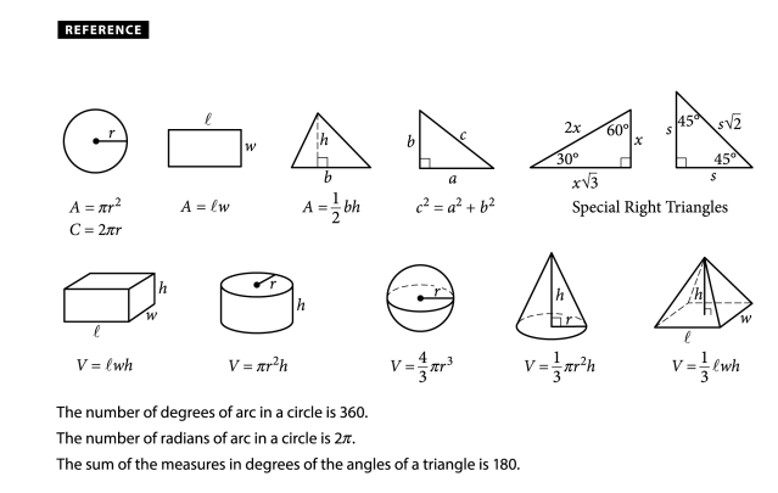 Geometry & Trigonometry Formulas and Definitions for SAT Success – Time ...